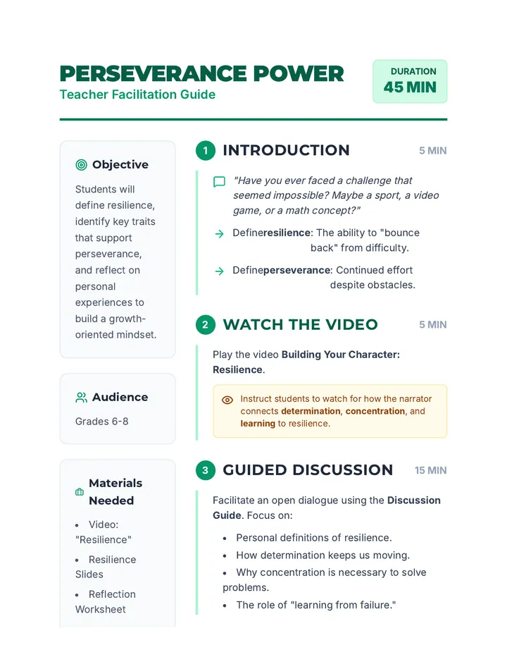 The Power of Perseverance • Lesson • Lenny.com
