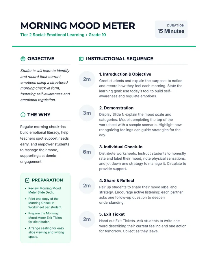 Morning Mood Meter • Lesson • Lenny.com