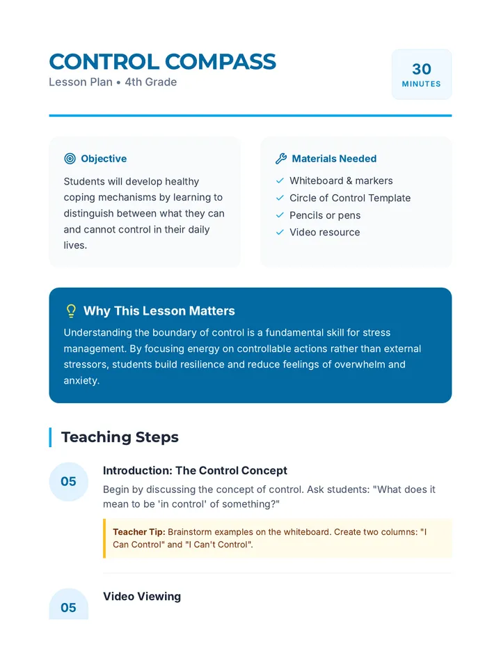 Circle of Control Exercise • Lesson • Lenny.com