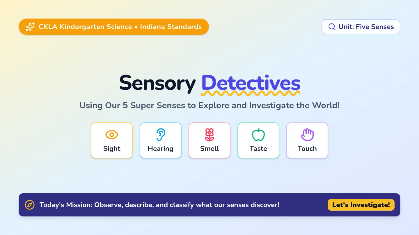 Sensory Detectives Slides • Material • Lenny.com